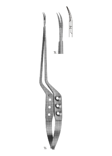 Micro Scissors, Spring Type bayonet Shape – Primed Instruments